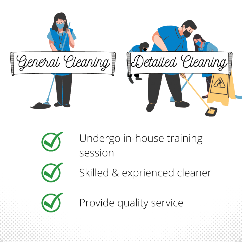 General Cleaning vs Detailed Cleaning - KMAC Singapore